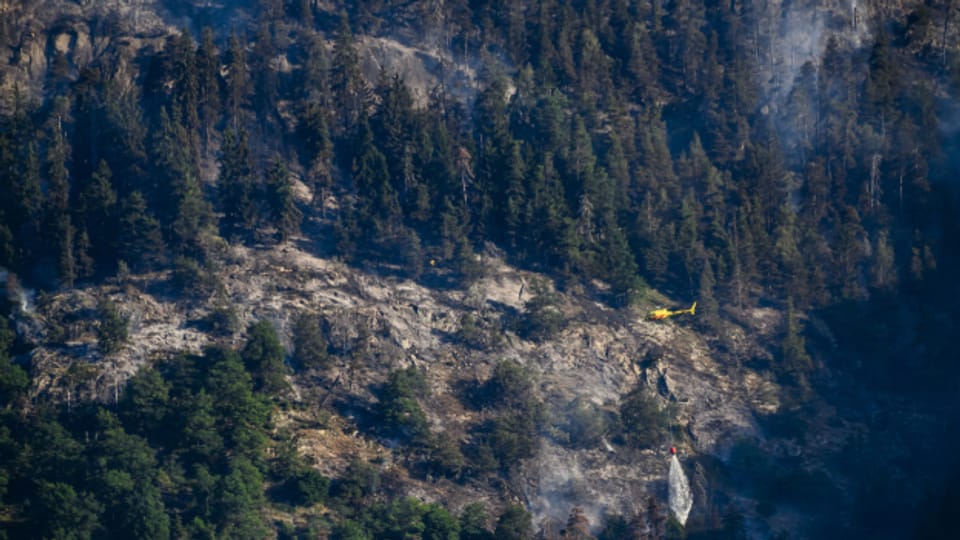 Waldbrand bei Bitsch (VS) zwischenzeitlich unter Kontrolle - Audio ...