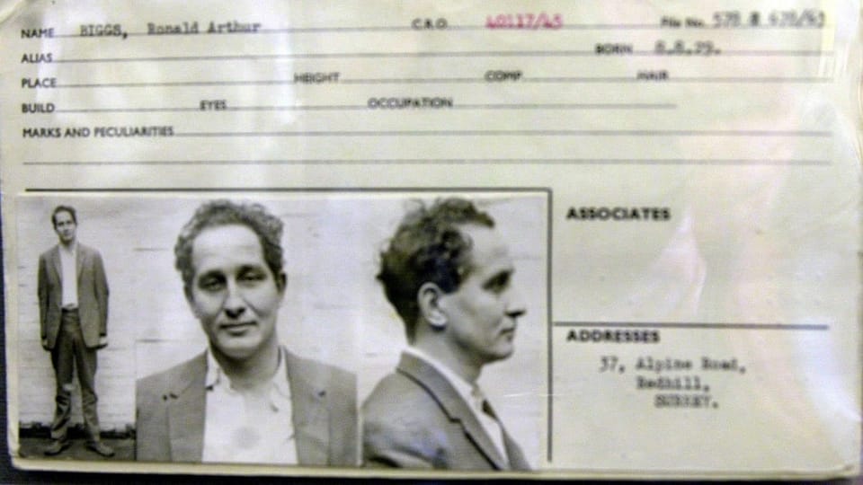 Heute vor 96 Jahren: Geburt von Postzugräuber Ronald Biggs - Audio ...